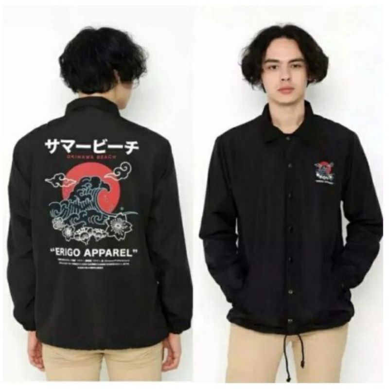 Jual Jaket Coach Pria Dewasa Gambar Belakang Jaket Cowok Parasut Taslan Windbreaker | Shopee ...