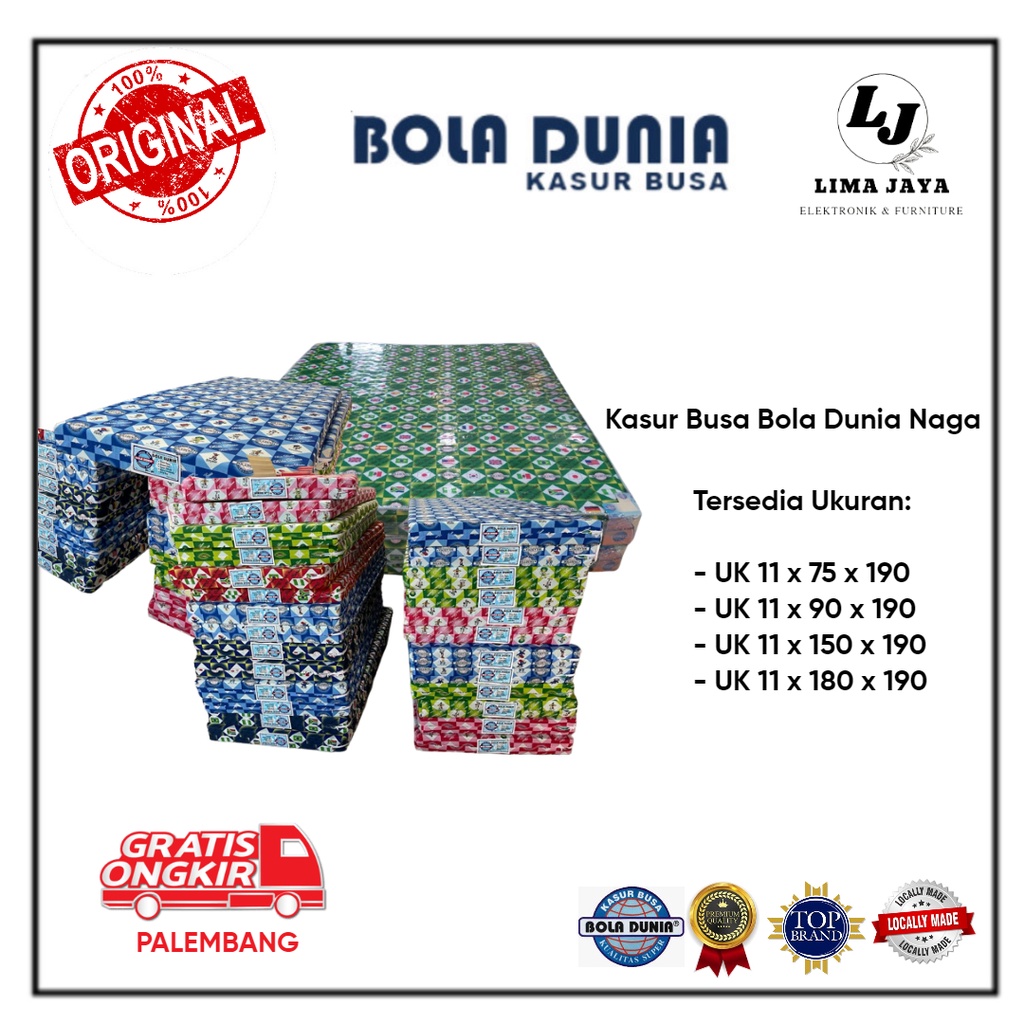 Jual Kasur Busa Single Bola Dunia Naga Kasur Busa Bola Dunia Kasur Busa ...
