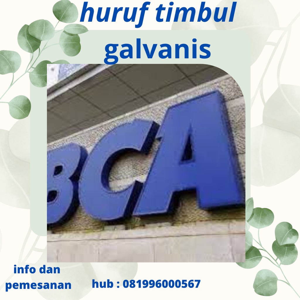 Jual HURUF TIMBUL GALVANIS | Shopee Indonesia