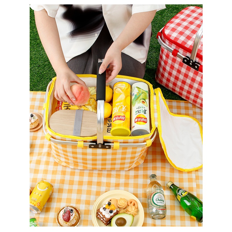 Jual TAS PIKNIK / KERANJANG PIKNIK / TAS BEKAL / TAS PIKNIK IMPORT ...