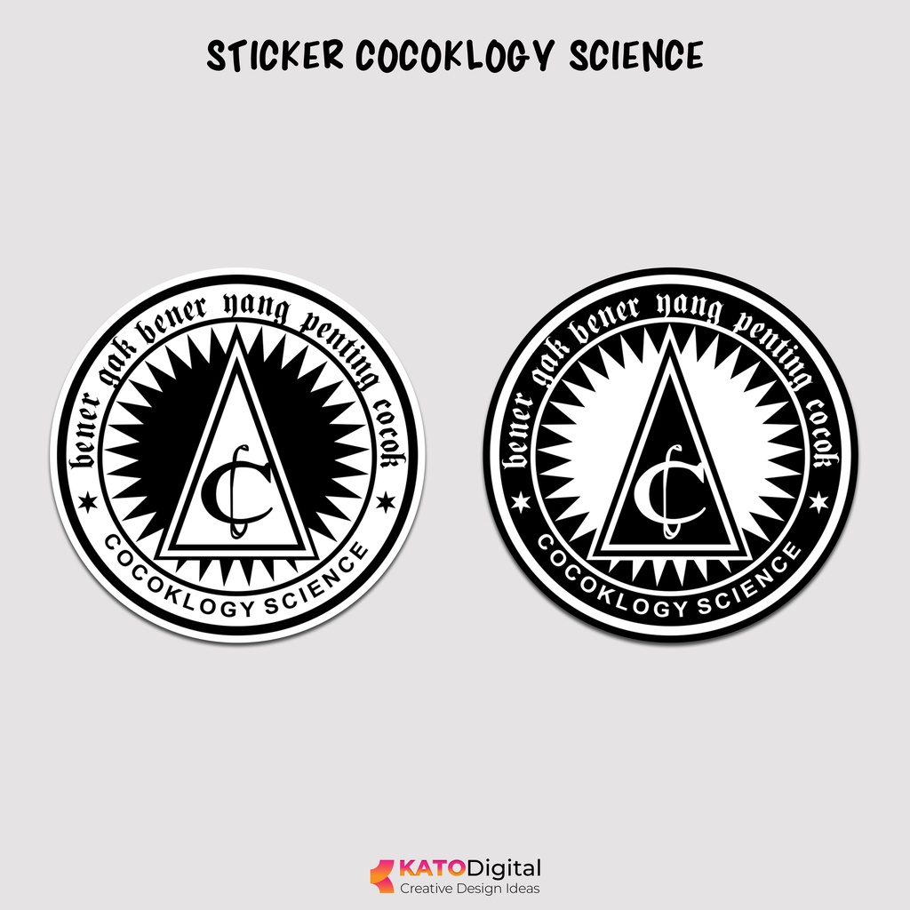 Jual Sticker Cocoklogi Science Vinyl Laminasy Glossy Stiker Printing ...