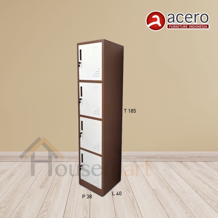 Jual Rak Locker Arsip 4 Laci LS104 - Lemari Besi Arsip/Lemari Kantor | Shopee Indonesia