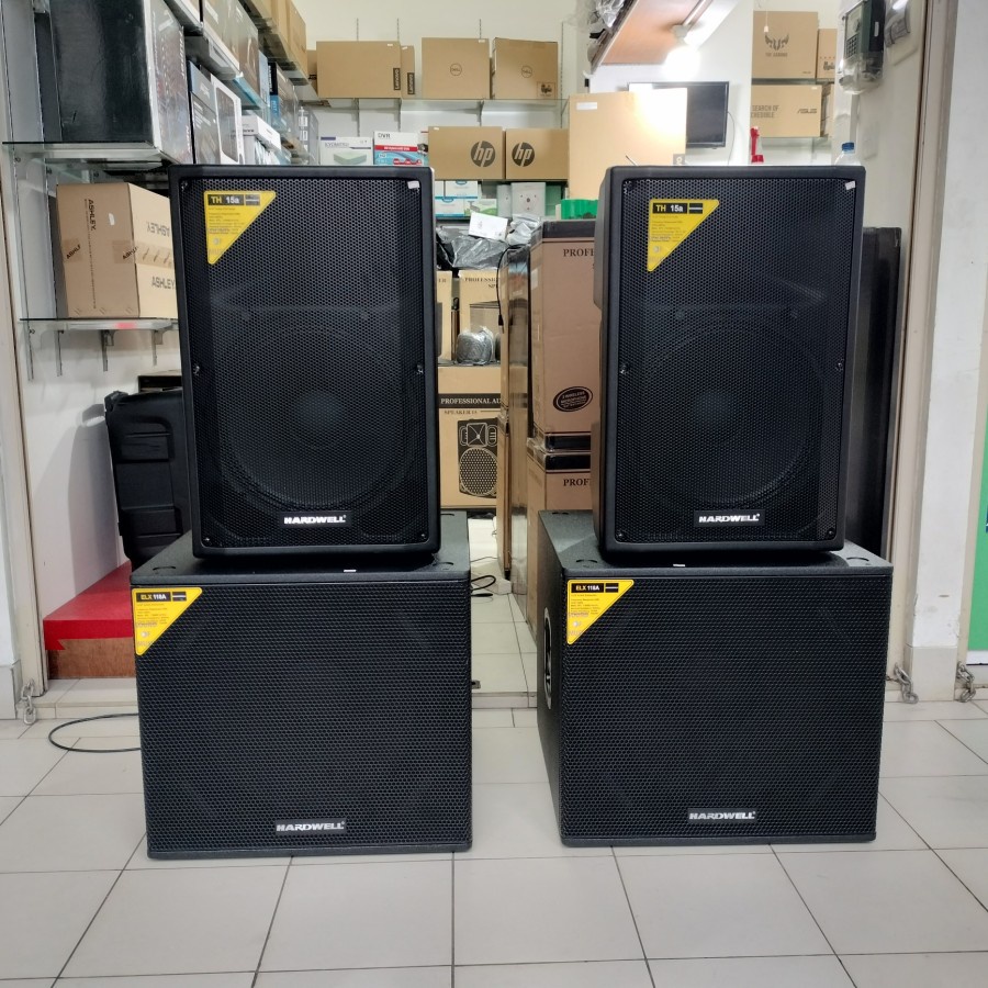 Jual Paket Audio Pro Sound System 1 set Subwoofer Hardwell ELX 118A ...