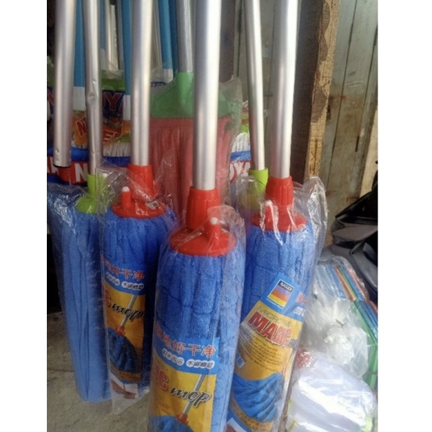 Jual Pel Nagata Microfiber 5830 Mf + Gagang Kain Lap Biru Alat Pelan ...