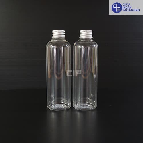 Jual Botol Plastik 250ml Bening - Tutup Ulir Aluminium Silver | Shopee Indonesia