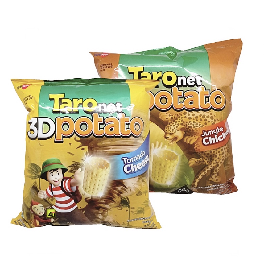 Jual [GROSIR!!] Taro 3D Snack 17gr 1 DUS isi 40 PCS - chiki grosir taro ...