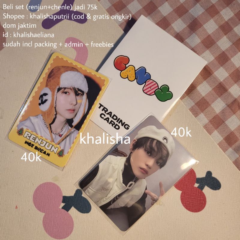 Jual Trading card candy nct dream renjun chenle / trading card nct ...