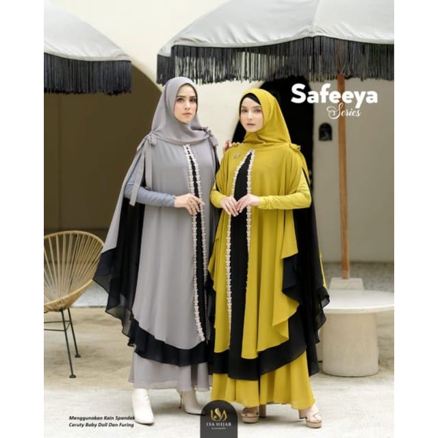 Jual Safeeya series / gamis maxy dress set syari mewah/ koleksi hijab ...