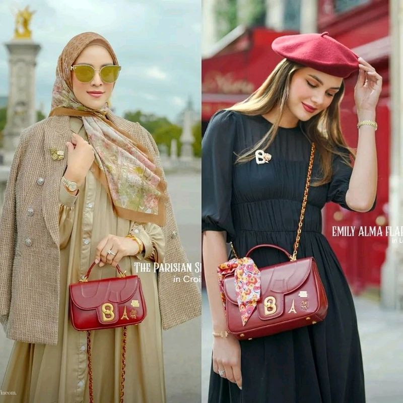 Jual EMILY ALMA FLAP BAG Buttonscarves x Emily in Paris | Shopee Indonesia