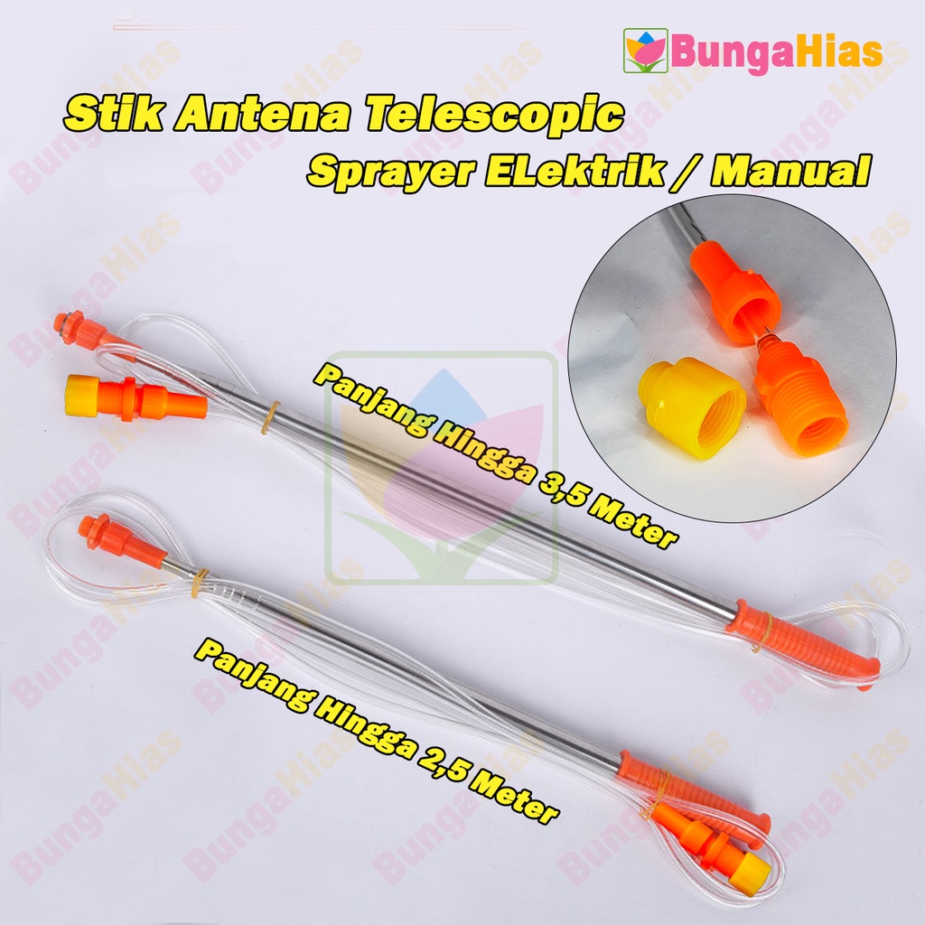 Jual Stik Teleskopik Panjang 2,5 Atau 3,5 Meter Sprayer Elektrik Manual ...