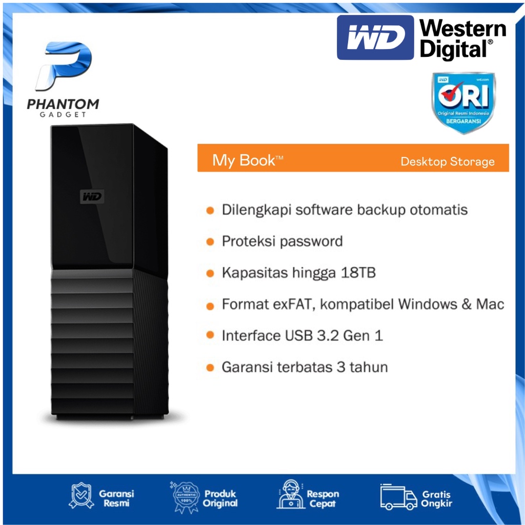 Jual WD My Book - HD HDD Hardisk Eksternal External Desktop 3.5 inch ...