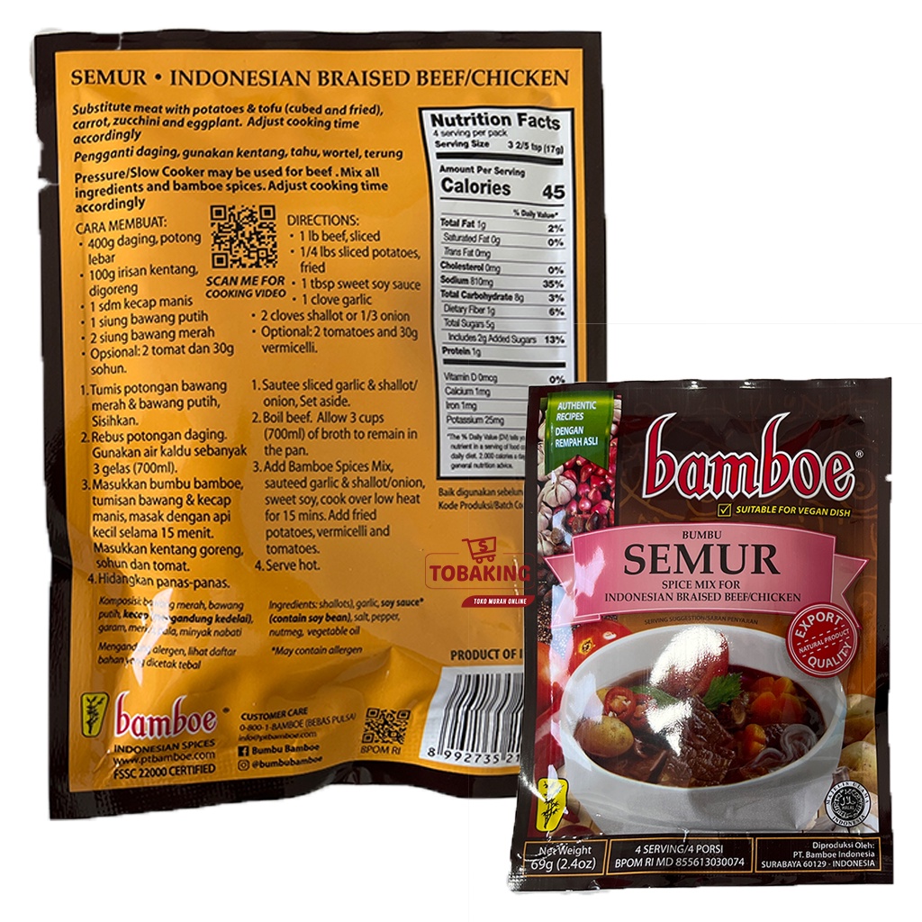 Jual Bamboe bumbu dapur all varian tahu campur empal soto daging madura ...