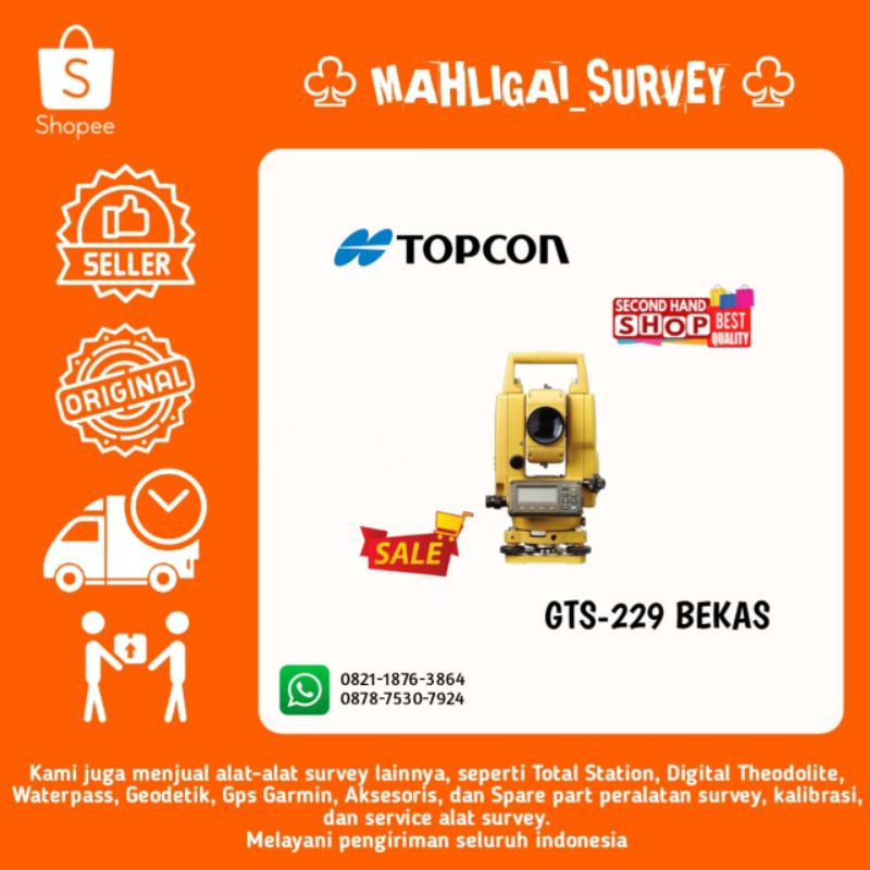 Jual Total station Topcon GTS-229 Bekas aksesoris baru | Shopee Indonesia