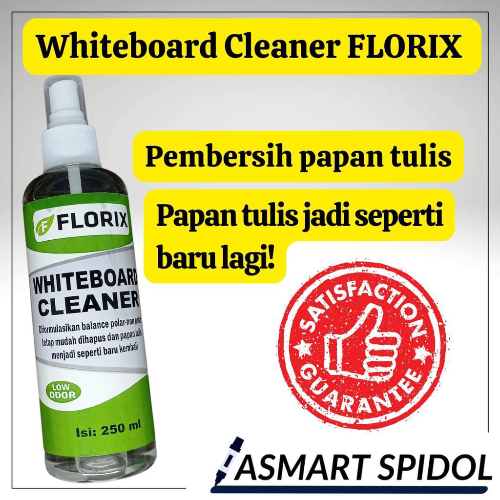 Jual PEMBERSIH PAPAN TULIS FLORIX 250ml (WHITEBOARD CLEANER SPRAY ...