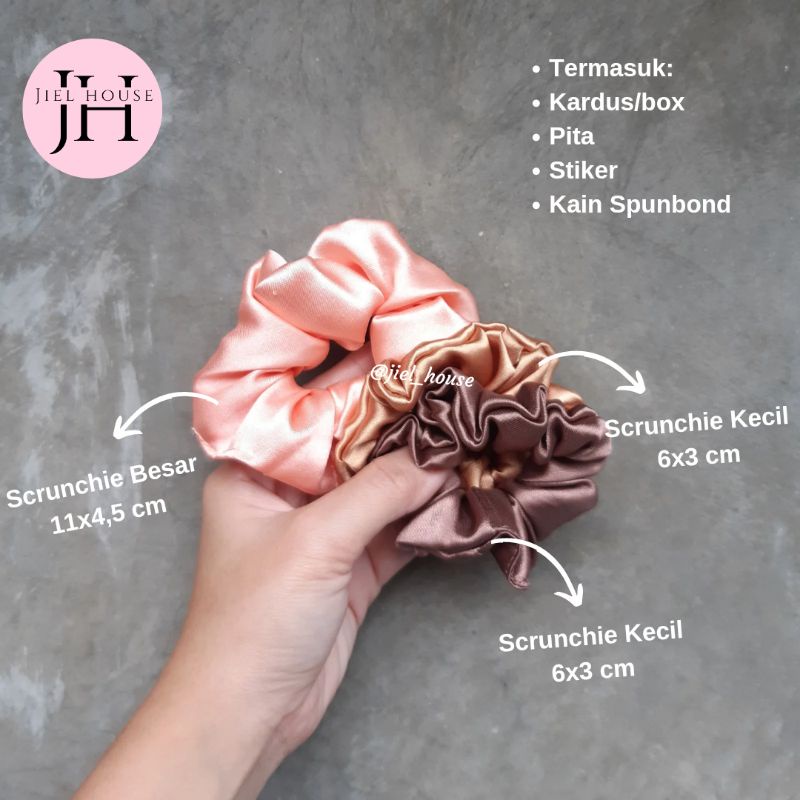 Jual Gift Box Scrunchie Kado Hampers idul fitri ramadhan kunciran ikat ...