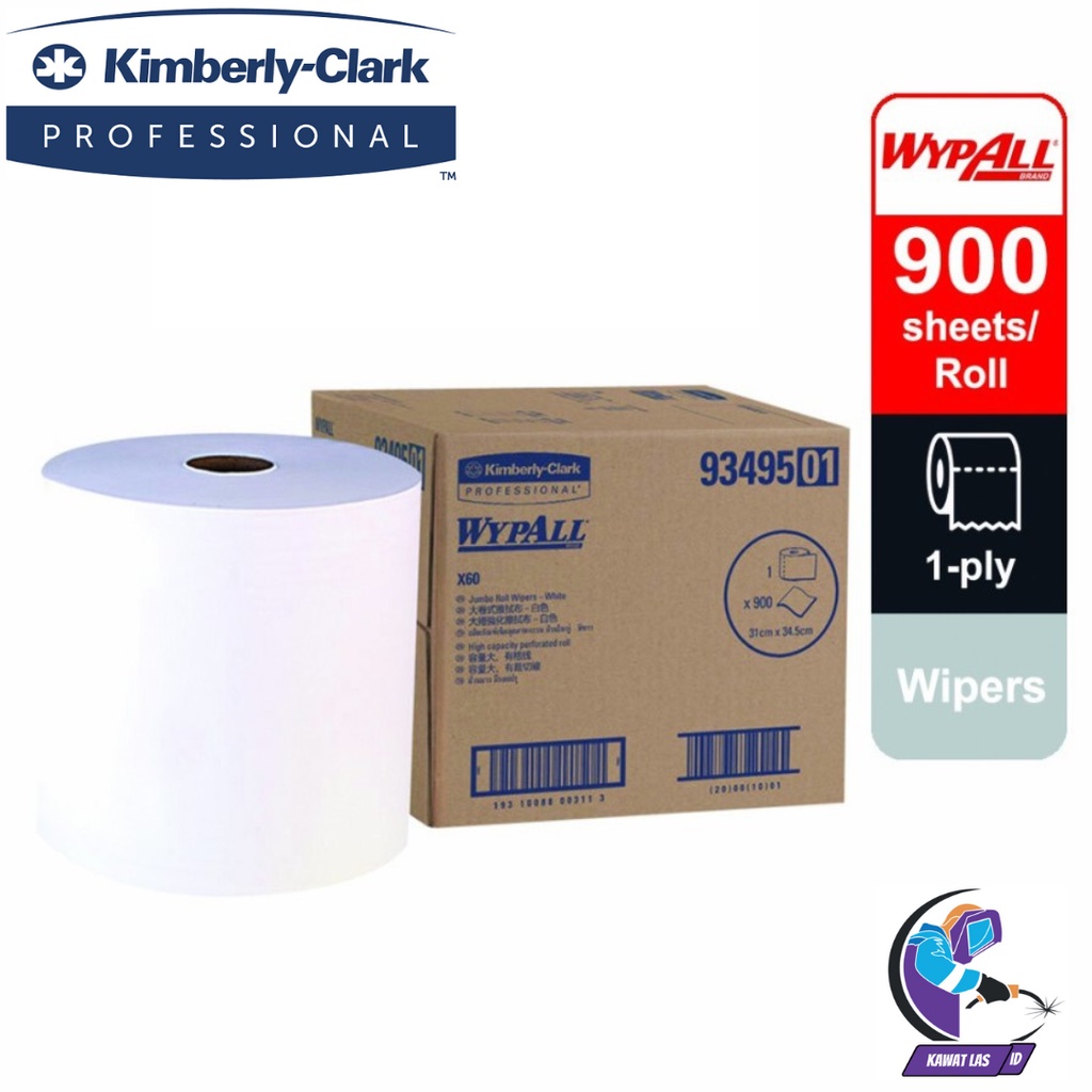 Jual WYPALL X60 KIMBERLY CLARK TISSUE JUMBO ROLL PENGGANTI KAIN MAJUN ...