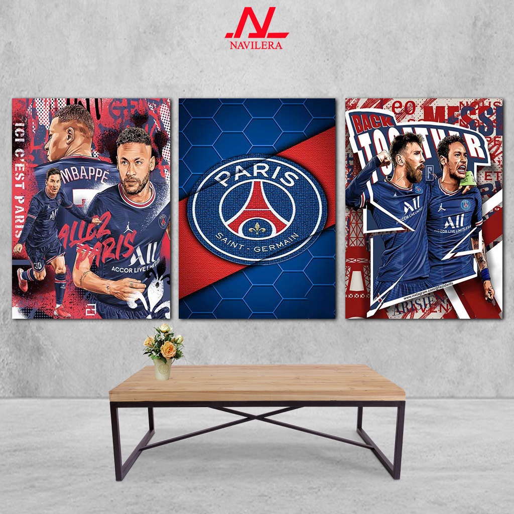 Jual NAVILERA - Hiasan Dinding Kamar Poster Kayu Klub Sepakbola PARIS ...