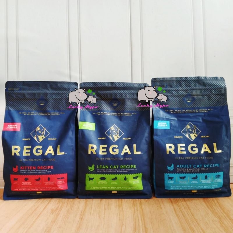 Jual Cat Food REGAL Holistic Kitten Lean Adult Cat 4 lbs 1,8 kg Makanan ...
