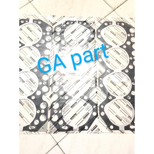 Jual gasket cylinder head paking only kop toyota rino dyna 14B 115ps ps115 plat atau besi ...