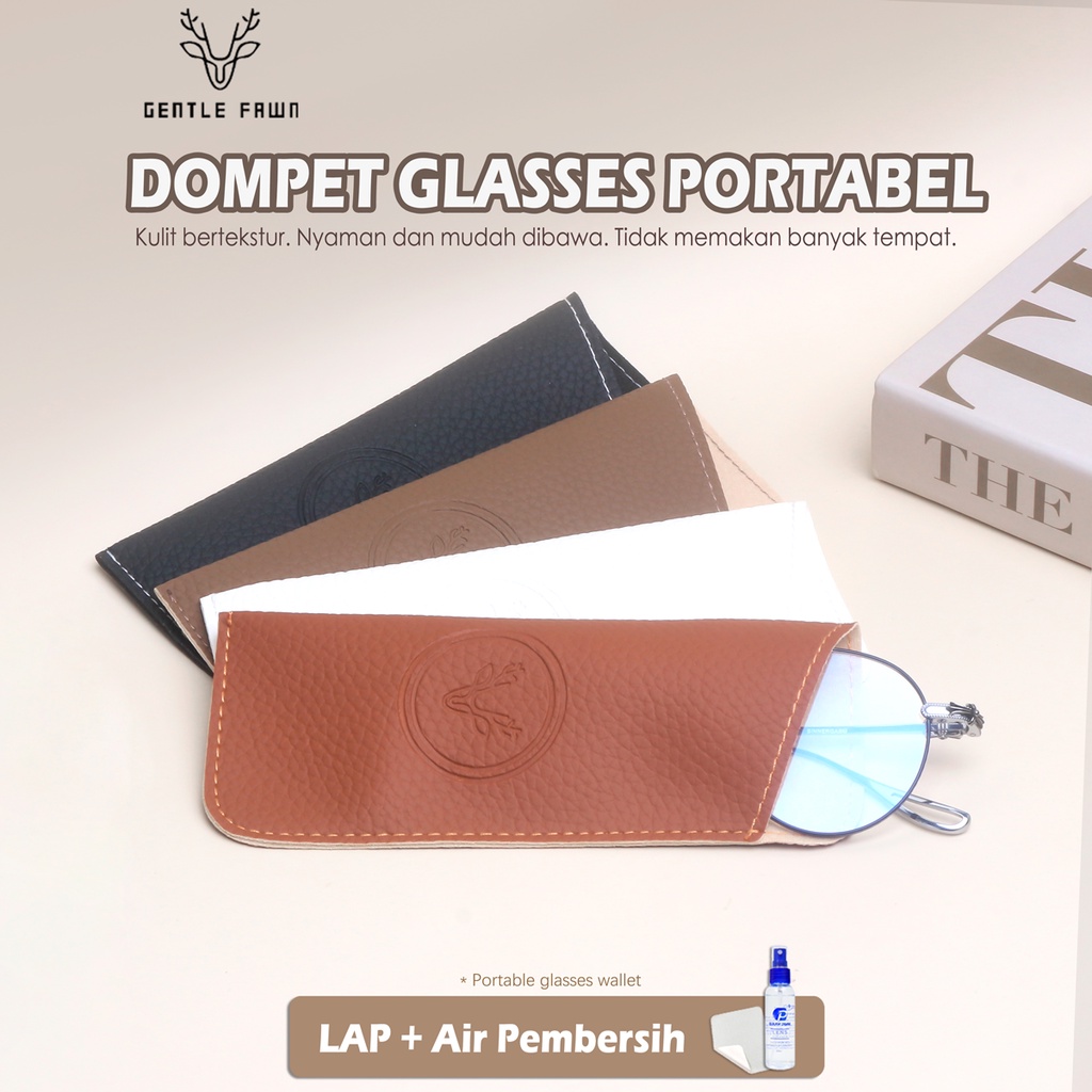 Jual Gentle Fawn Dompet Kacamata / Case Kantong Kacamata Bahan Kulit ...