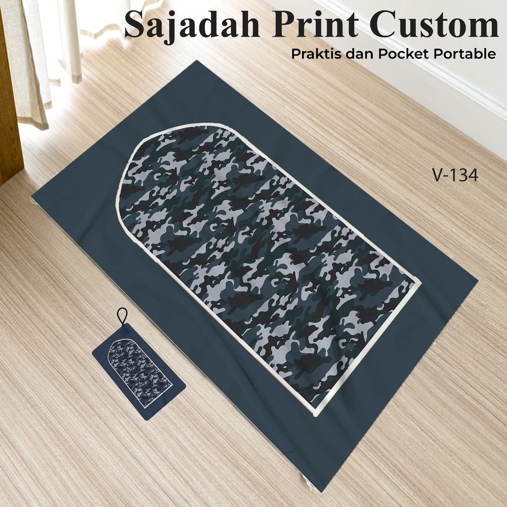 Jual Sajadah Travel Custom Nama Print Logo Sejadah Traveling Jumbo ...