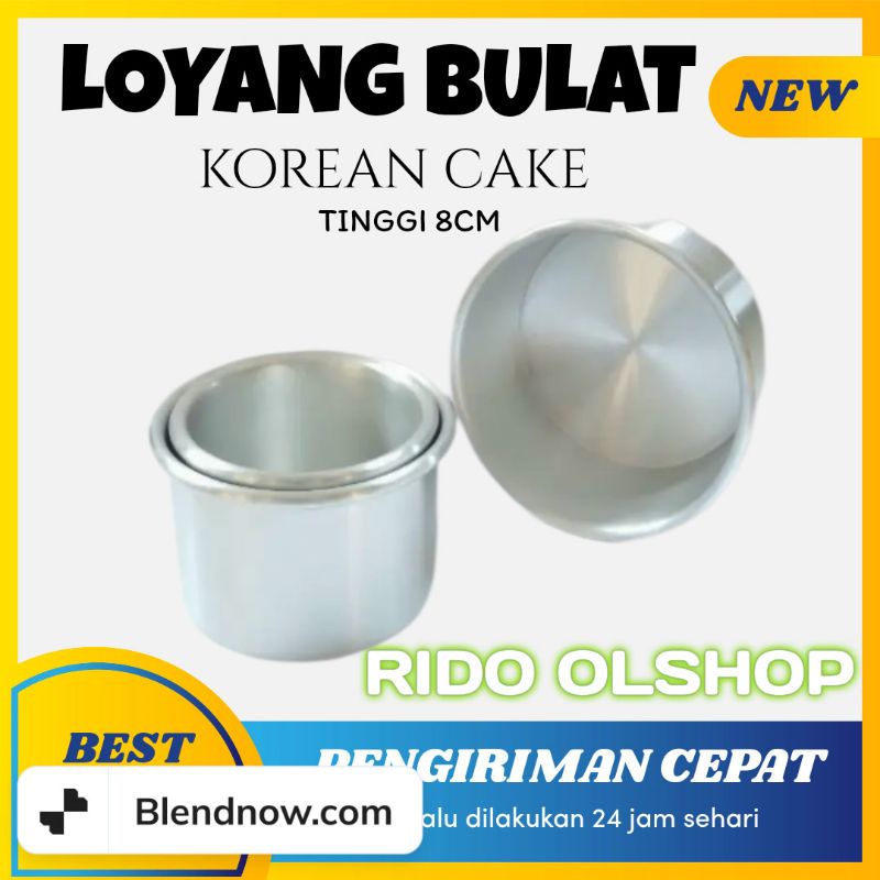 Jual loyang bulat Korean cake tinggi 8 cm ukuran 10cm 12cm 14cm 16cm ...