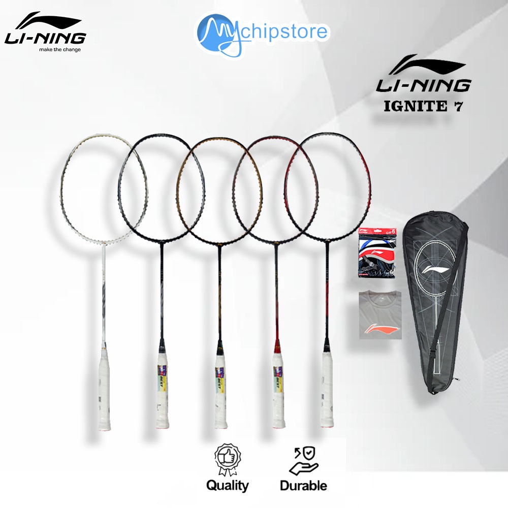 Jual Raket Bulutangkis Badminton Original LINING IGNITE 7 | Shopee ...