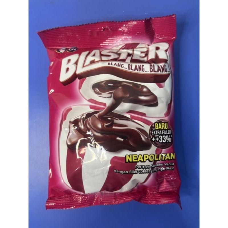 Jual Blaster Neapolitan Candy 125 gr Permen Stroberi Vanila Coklat ...