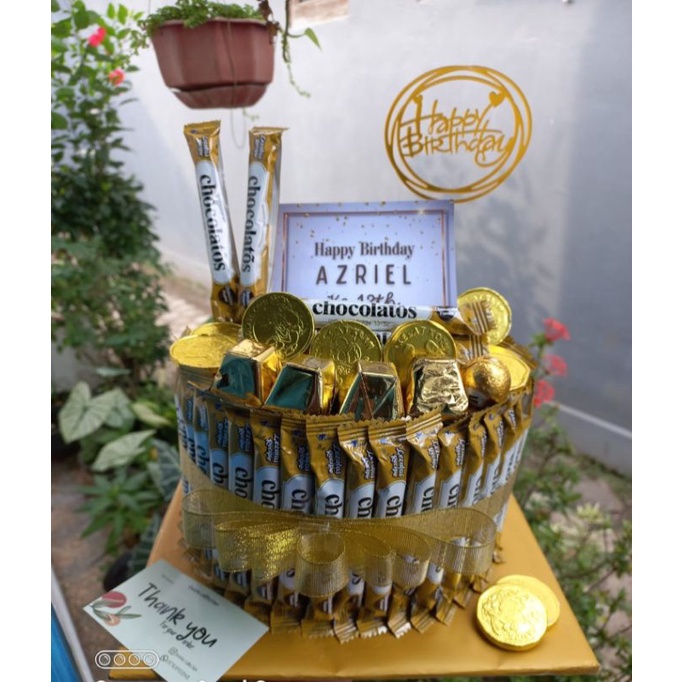 Jual Snack tower 1 tingkat chocolatos Bebas kartu ucapan | Shopee Indonesia