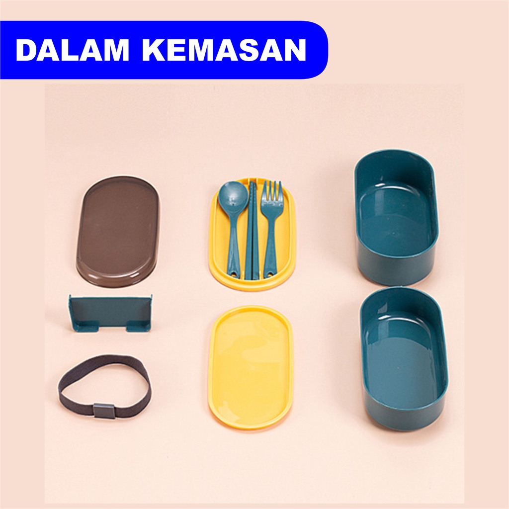 Jual Paus Biru - Kotak Makan Siang 2 Lapis Kotak Makan Siang Anak dan Dewasa / Kotak Makan Ala ...