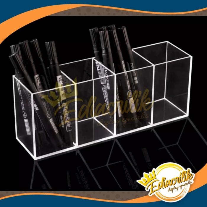 Jual Acrylic tempat pulpen/box ATK/multifungsi | Shopee Indonesia