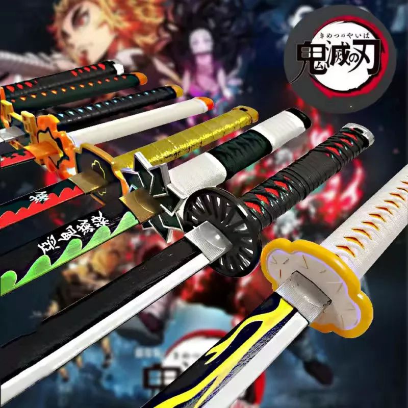 Jual Pedang Kayu Anime Demon Slayer Kimetsu no Yaiba Nichirin Hashira ...