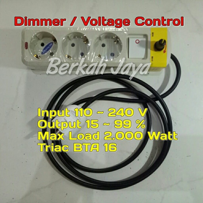 Jual Pengatur kecepatan putaran Dimmer bor grinda kipas angin 2000 Watt ...