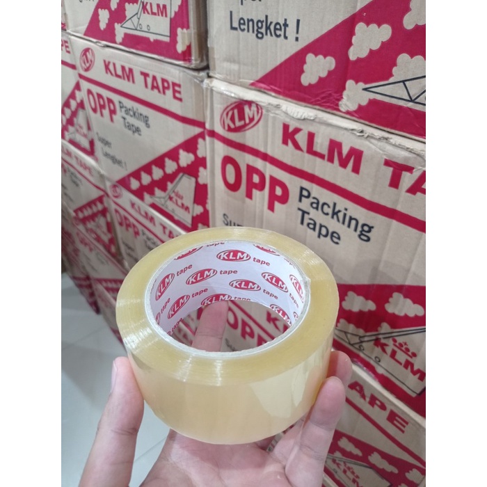 Jual Lakban Bening dan Cokelat KLM Tape OPP 48mm x 100 Yard Kualitas Daimaru | OPP Packing Tape ...
