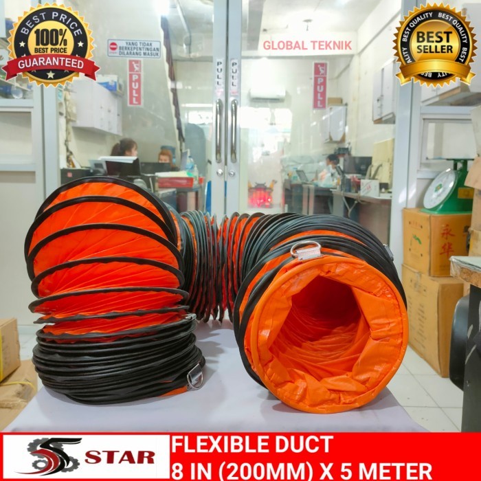 Jual Selang Portable Ventilator/ Flexible Hose Exhaust Blower 8 INCH 5 ...