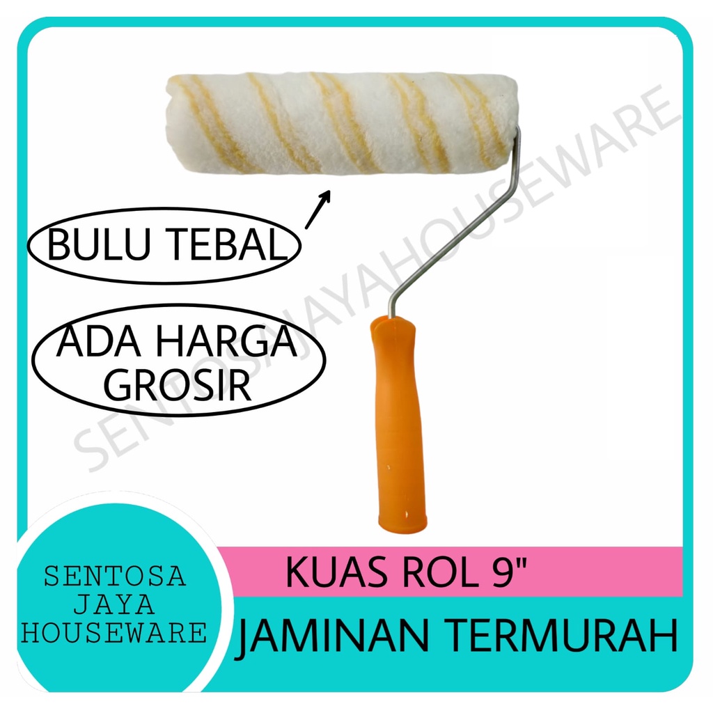 Jual KUAS ROLL BESAR 9"INCH / PAINT ROLLER / KUAS ROLL CAT TEMBOK 9 ...