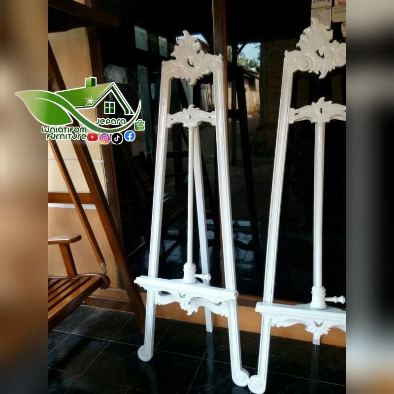 Jual Stand Foto Wedding//Stand Frame Kayu Mahoni | Shopee Indonesia