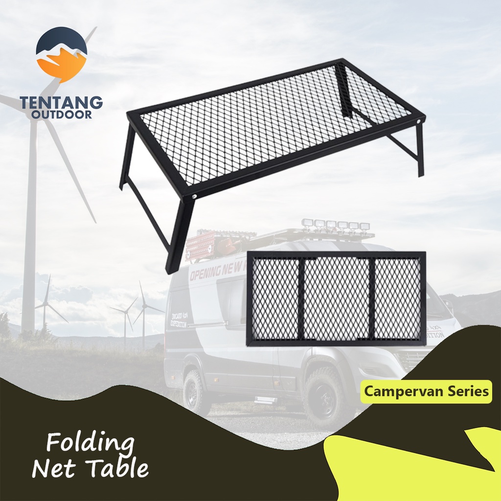 Jual Meja Lipat Portable Folding Net Table Camping Mesh Drain Rack ...