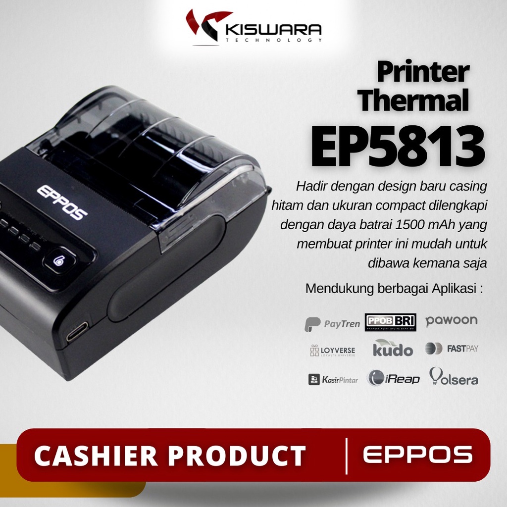 Jual Mini Printer Bluetooth EPPOS EP5813 | Shopee Indonesia