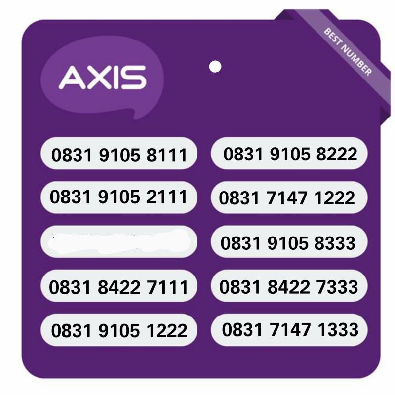 Jual NOMOR CANTIK AXIS NOMOR AXIS PERDANA AXIS CANTIK 4GLTE TRIPLE 2 ...