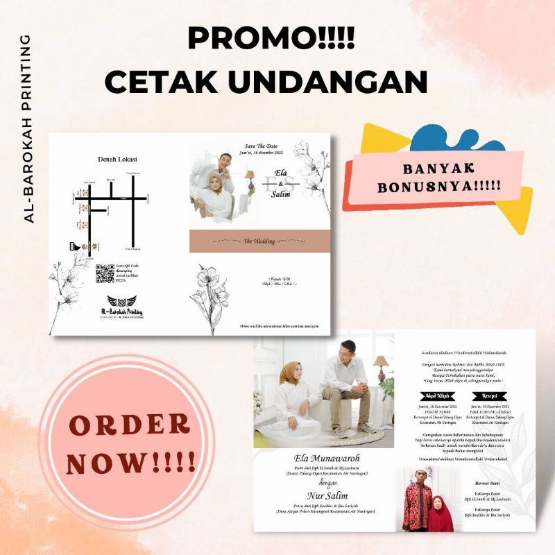 Jual Undangan Pernikahan Custom Undangan Pernikahan Foto | Shopee Indonesia
