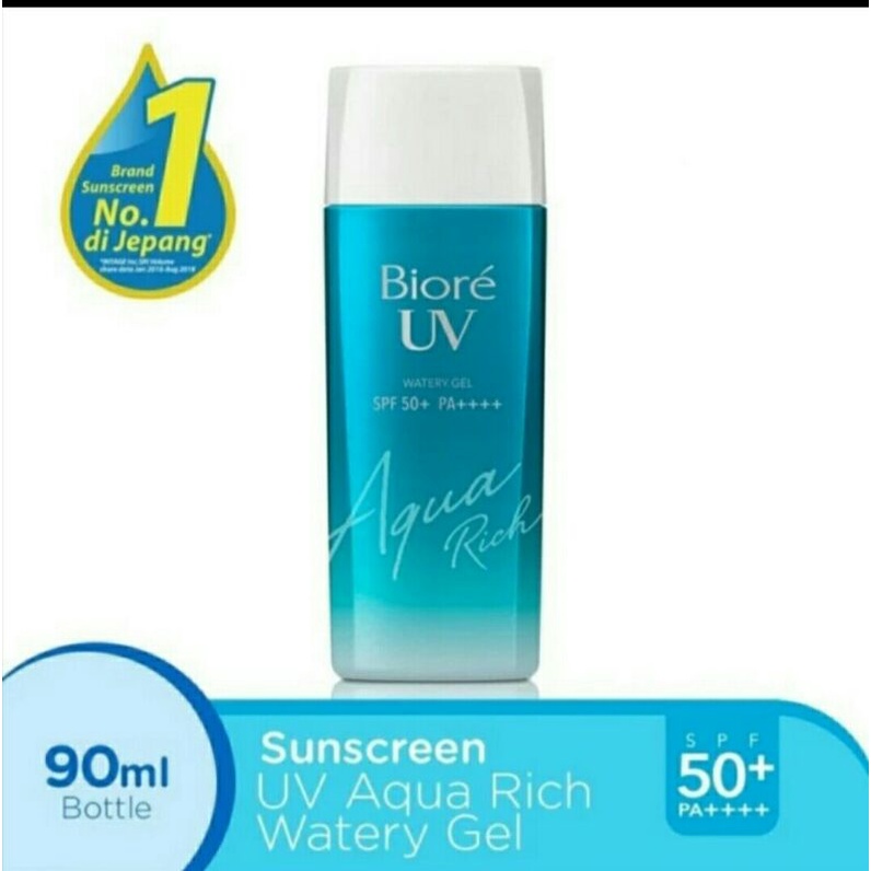 Jual Biore UV Aqua Rich Sunscreen Watery Essence / Gel Spf50+ PA ...