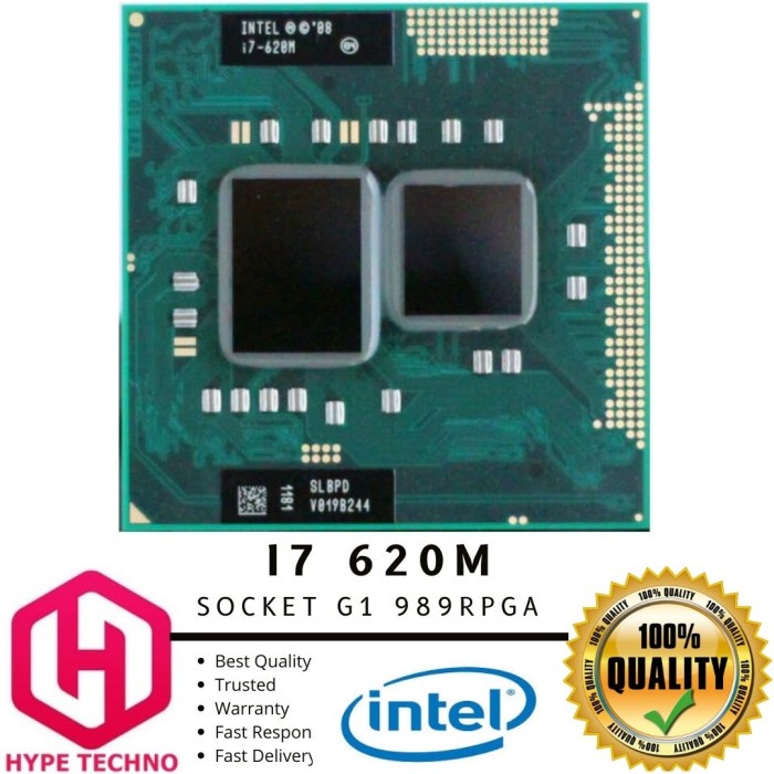 Jual Processor Intel I7 620M Up To 3.33Ghz Laptop Socket G1/989Rpga Tdp ...
