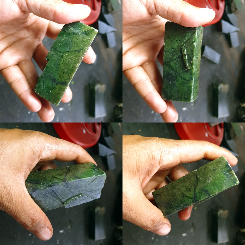 Jual POTONGAN BAHAN BATU GIOK ASLI NEPHRITE JADE NATURAL ORIGINAL ...