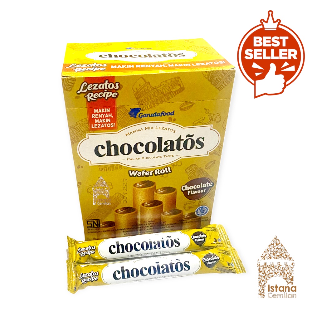 Jual Chocolatos Box Wafer Roll Kuning Isi 24 pcs | Shopee Indonesia
