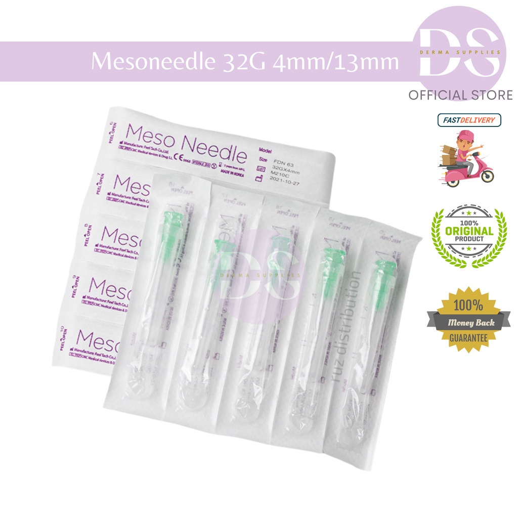 Jual [Harga Ecer] Elasty Meso Needle 32G 4mm/13mm Jarum Mesoneedle Skin Booster | Shopee Indonesia