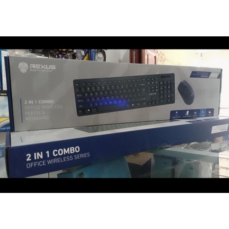 Jual Keyboard Mouse Wireless Rexus | Shopee Indonesia