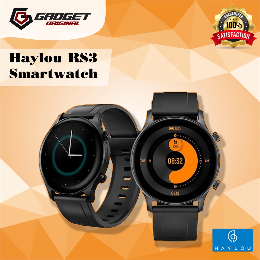 Jual Haylou RS3 LS04 Smartwatch AMOLED Waterproof With GPS Function 5ATM - Hitam | Shopee Indonesia
