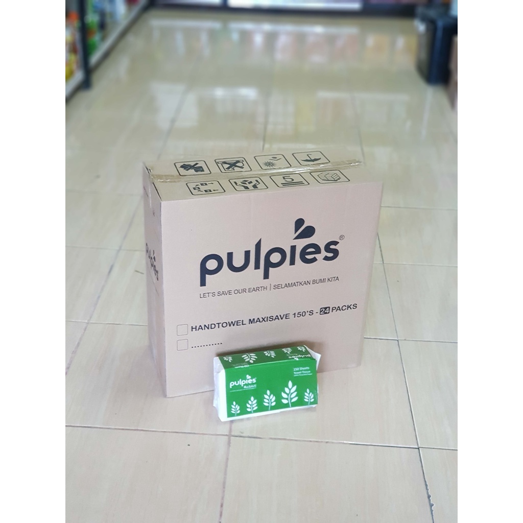 Jual DUS (24pak)- Tissue Pulpies - Maxisave Multifold Extra (150 sheet ...