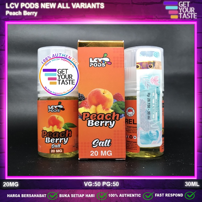 Jual Liquid LCV Pods 30ML Salt Nic by LCV Juice - Pod Friendly ...